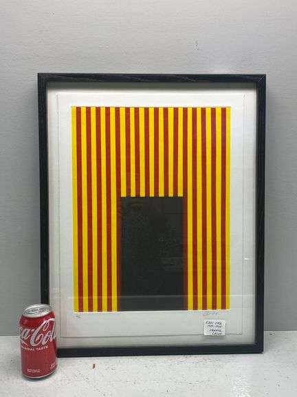 Eric Orr California Op-Art artist-signed print - Dixon's Auction at ...