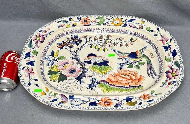 Antique Mason's ironstone platter - Dixon's Auction at Crumpton