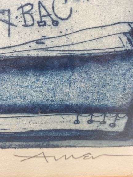 Irving Amen artist-signed print - Dixon's Auction at Crumpton