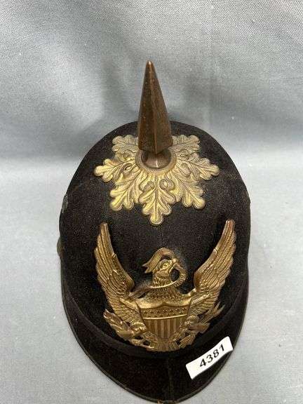 Antique US military shako helmet - Dixon's Auction at Crumpton
