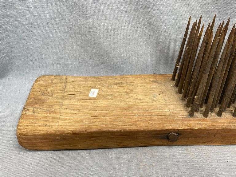 Antique flax hatchel - Dixon's Auction at Crumpton