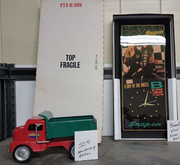 Vintage NOS Snap On Tools Clock & 50th Anniversary Tonka Truck - Dixon ...