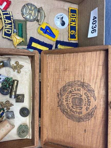 Lot of vintage mostly Boy Scouts memorabilia - Dixon's Auction at Crumpton