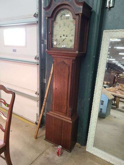 Antique English tall case clock, as-is - Dixon's Auction at Crumpton