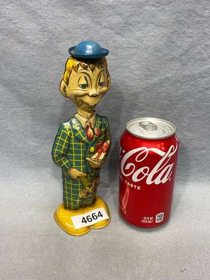 Marx Mortimer Snerd wind up tin toy - Dixon's Auction at Crumpton