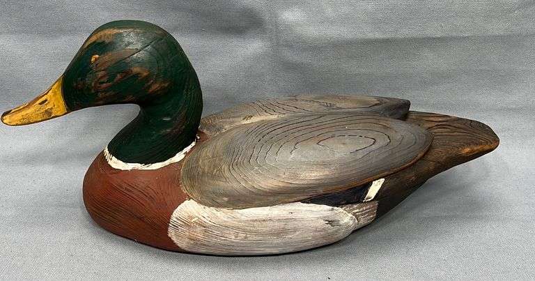 Patrick O'Rea 1980 mallard duck decoy - Dixon's Auction at Crumpton