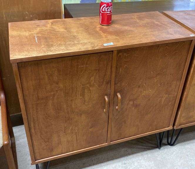 MCM storage cabinet, minor chips - Dixon's Auction at Crumpton