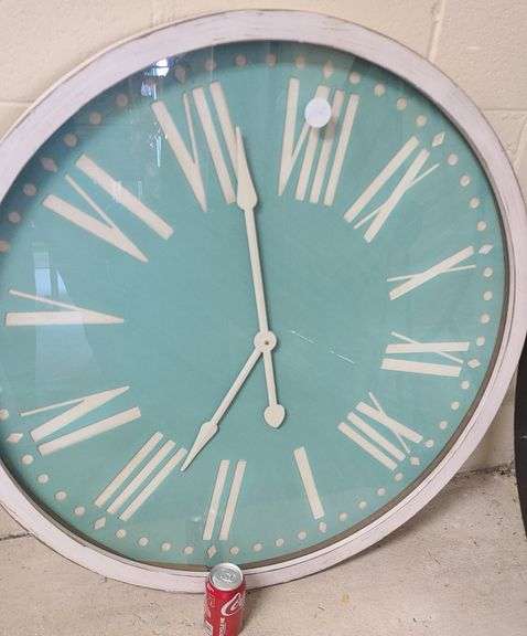 Modern clock face wall decor - Dixon's Auction at Crumpton