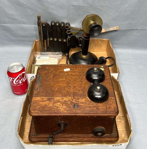 Antique Stromberg & Carlson adjustable candlestick telephone w. call ...