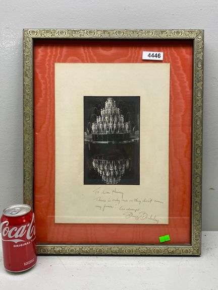 Busby Berkeley autographed inscribed photo of movie set - Dixon's ...