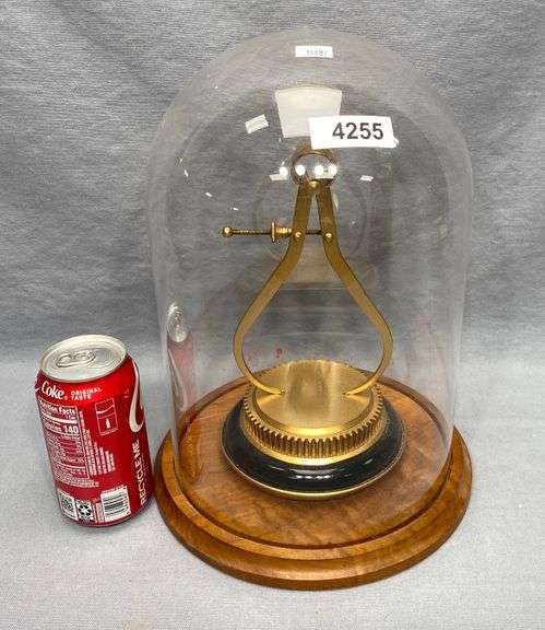 Caliper sculpture under glass dome - Dixon's Auction at Crumpton