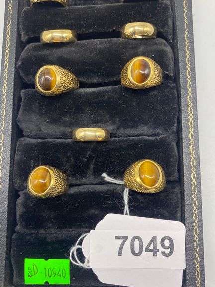 9 Gold Filled Rings - Dixon's Auction at Crumpton