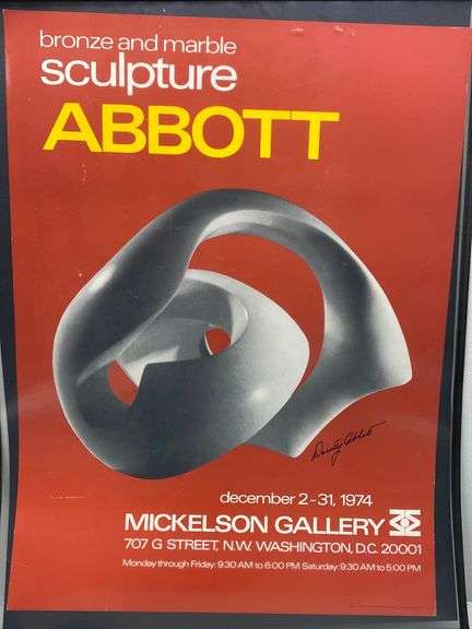 MC Escher exhibition poster - Dixon's Auction at Crumpton