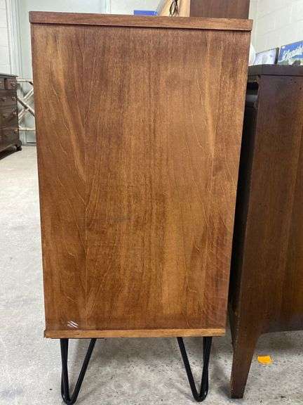 MCM storage cabinet, minor chips - Dixon's Auction at Crumpton