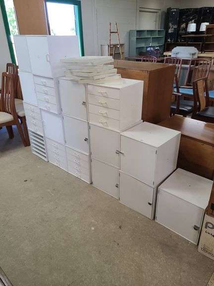 (17) Palaset MCM cube storage, some with original boxes - Dixon's ...