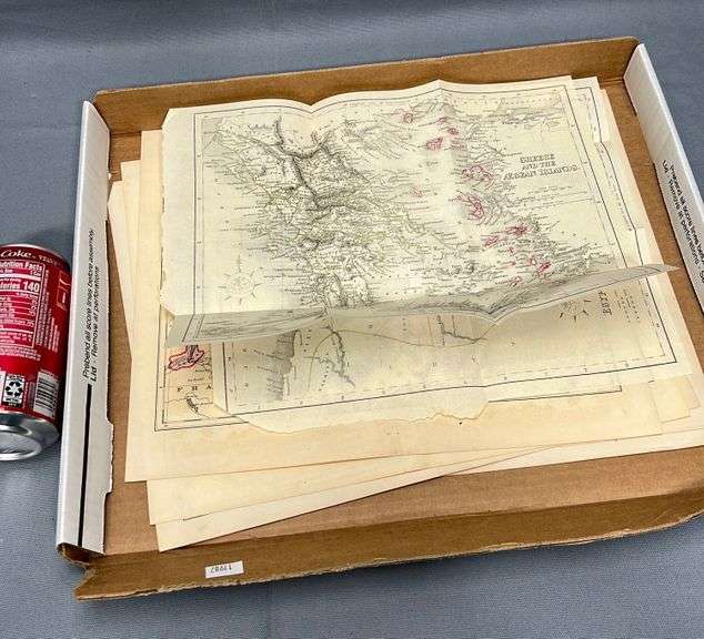 7 antique maps - Dixon's Auction at Crumpton