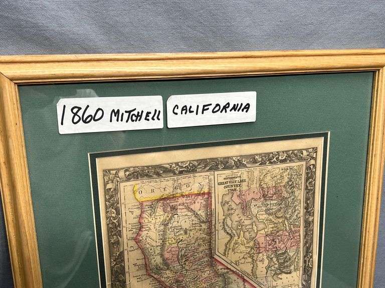 1860 Mitchell California map - Dixon's Auction at Crumpton