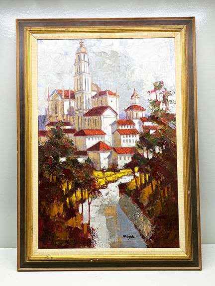 Roberto Moya oil painting on canvas - Dixon's Auction at Crumpton