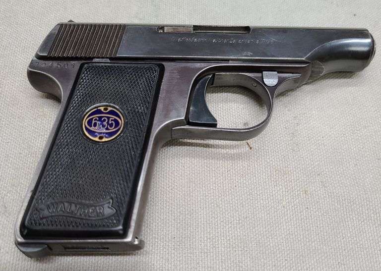 [REGULATED] WALTHER MODEL 8 PISTOL OFFERED IN 6.35MM - Dixon's Auction ...