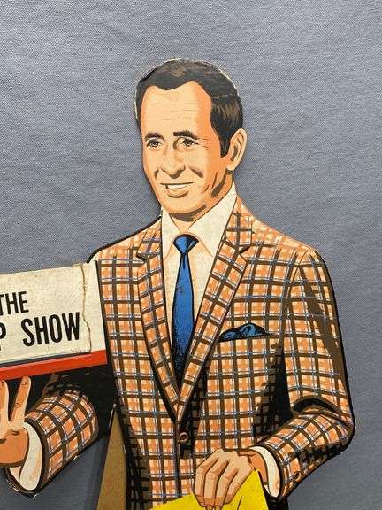 Vintage Joey Bishop Show cardboard sign - Dixon's Auction at Crumpton