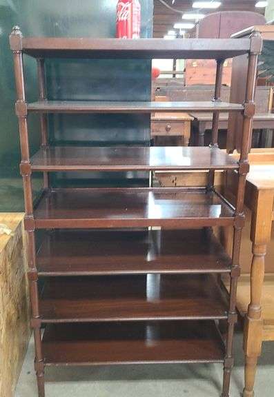 Vintage mahogany multi-tier stand - Dixon's Auction at Crumpton