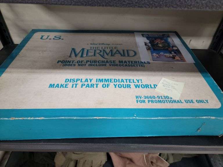Disney Little Mermaid VHS Store Display - Dixon's Auction at Crumpton