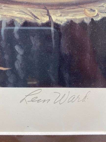 Steve and Lem Ward signed print - Dixon's Auction at Crumpton