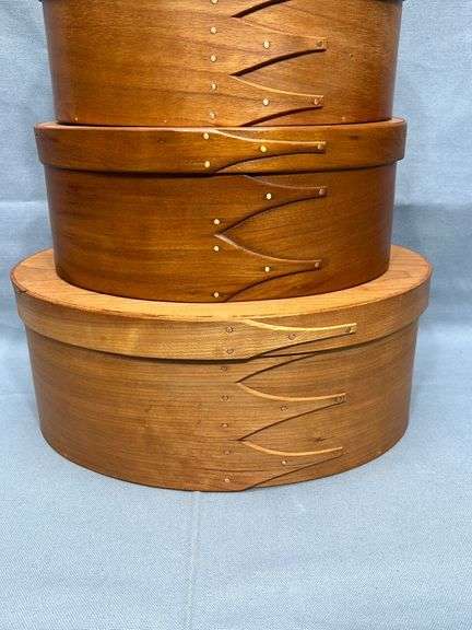 3 Canterbury Woodworks Shaker style pantry boxes - Dixon's Auction at ...