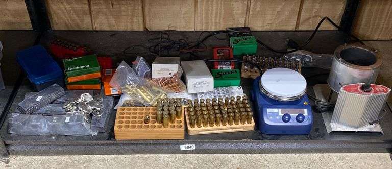 Lot of bullets, 45-70 brass, primers and assorted bullet making tools ...
