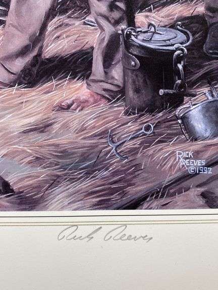 Rick Reeves print - Dixon's Auction at Crumpton