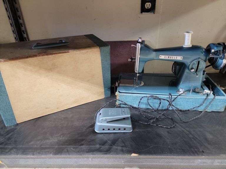 Vintage Gimbels Sewing Machine - Dixon's Auction at Crumpton