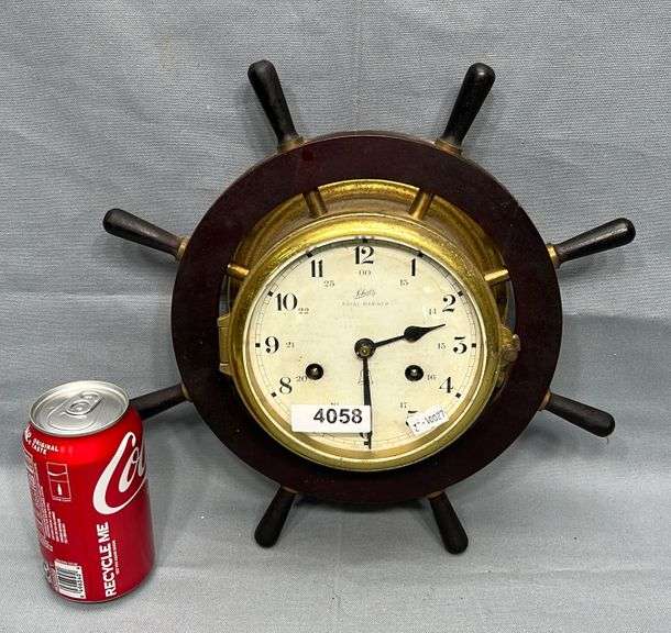 Vintage Shatz Royal Mariner ship's clock - Dixon's Auction at Crumpton