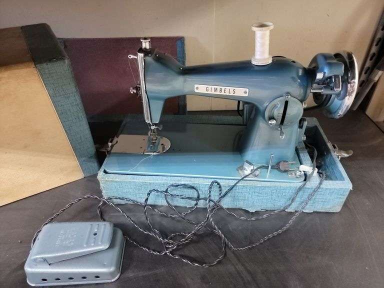 Vintage Gimbels Sewing Machine - Dixon's Auction at Crumpton