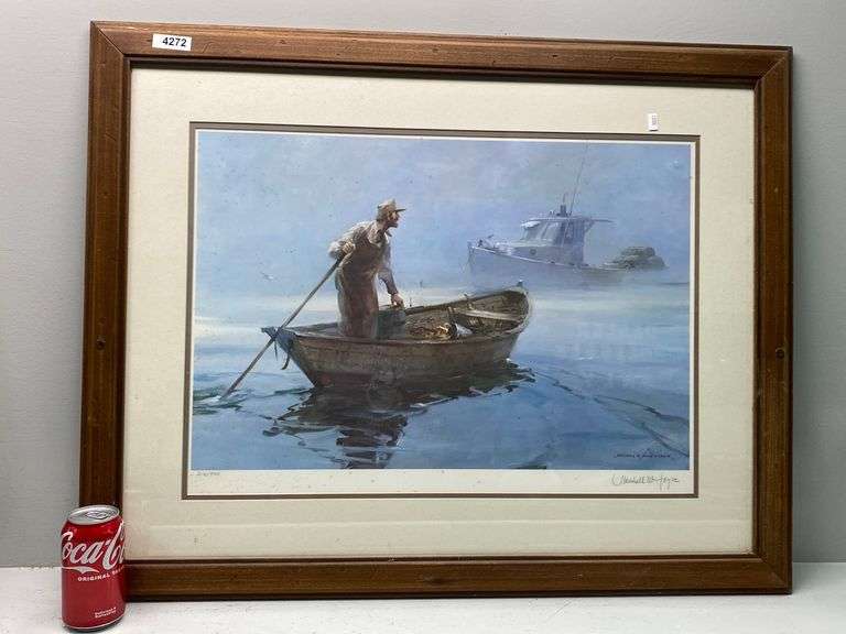 Marshall Joyce artist-signed print - Dixon's Auction at Crumpton