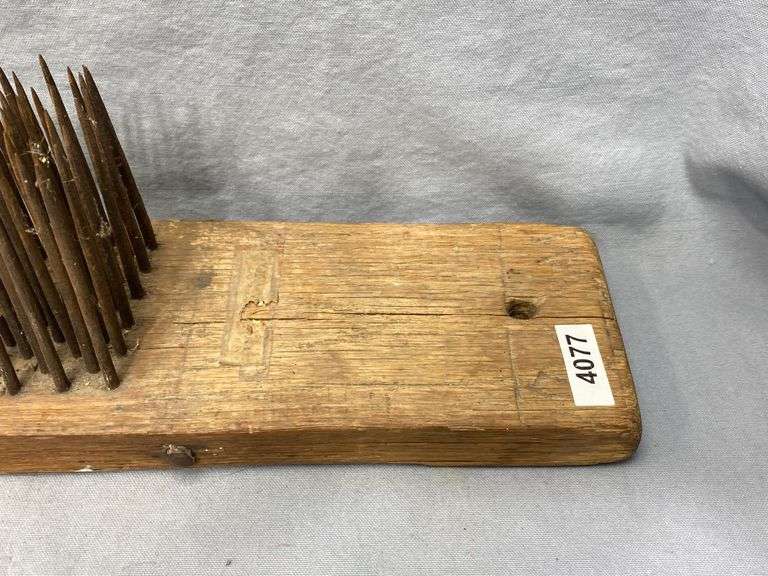 Antique flax hatchel - Dixon's Auction at Crumpton