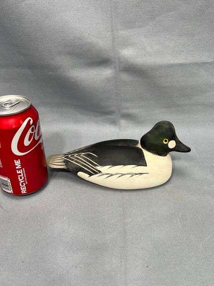 Barry Fuchs Millington MD 1/2 size goldeneye duck decoy - Dixon's ...