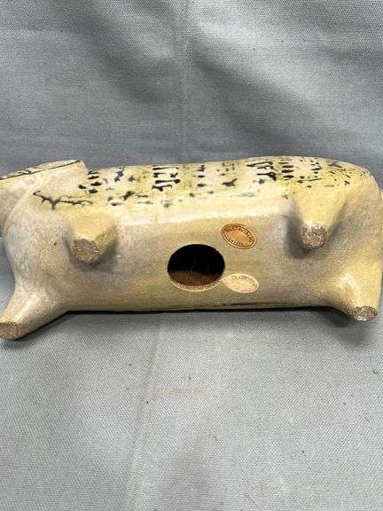 Lisa Larsen for Gustavsberg art pottery cat - Dixon's Auction at Crumpton