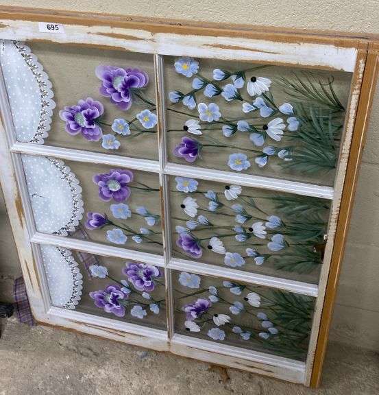 Upcycled window - Dixon's Auction at Crumpton