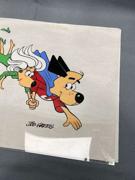 Joe Harris Underdog animation art - Dixon's Auction at Crumpton