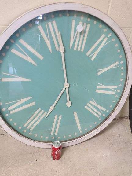 Modern clock face wall decor - Dixon's Auction at Crumpton