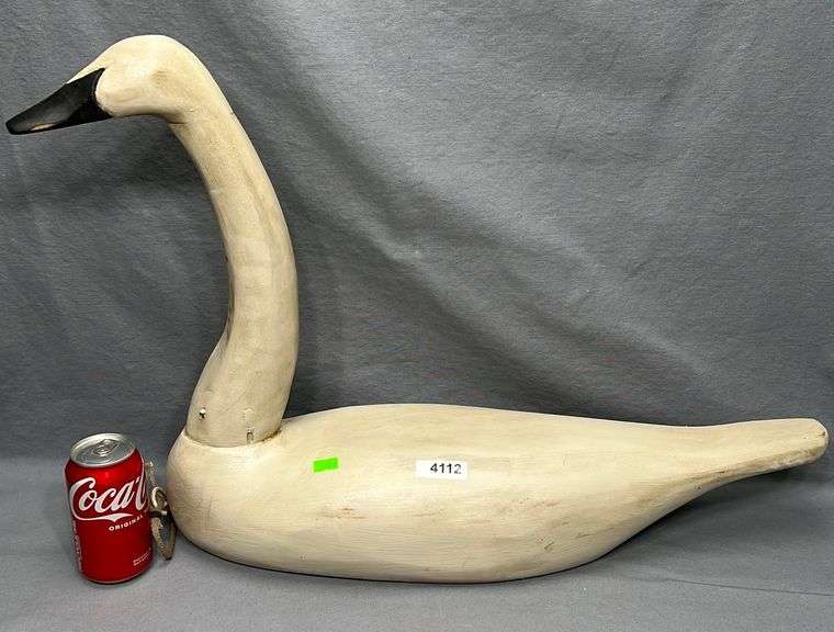Full size swan decoy - Dixon's Auction at Crumpton