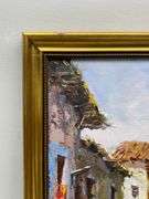 Italian streetscape painting - Dixon's Auction at Crumpton