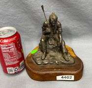 Michael Ricker Native American sculpture - Dixon's Auction at Crumpton