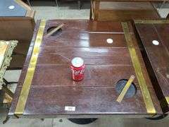 WWII Liberty Ship hatch cover table - Dixon's Auction at Crumpton
