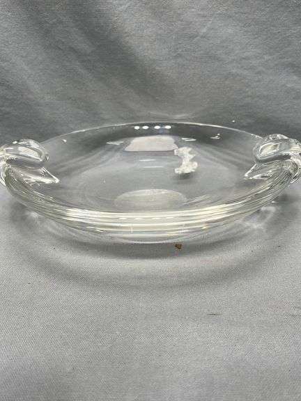 Steuben glass bowl + cut glass bowl with chips - Dixon's Auction at ...