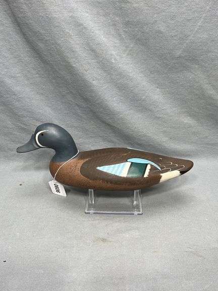 Bryan Bodt Blue Wing Teal Duck Decoy - Dixon's Auction at Crumpton