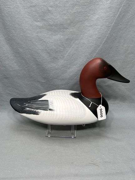 Jim Pierce Havre De Grace Md High Head Canvasback Duck Decoy - Dixon's ...
