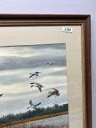 William Tyner watercolor waterfowl painting - Dixon's Auction at Crumpton