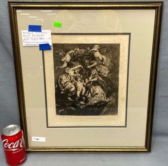 Antique Engraving After Rubens - Dixon's Auction at Crumpton