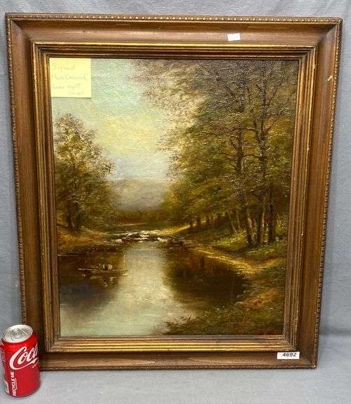 Thomas Creswick Oil Painting On Canvas - Dixon's Auction at Crumpton